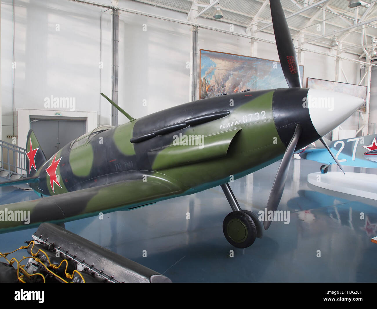 The Mikoyan-Gurevich MiG-3, a Soviet interceptor aircraft, is shown ...