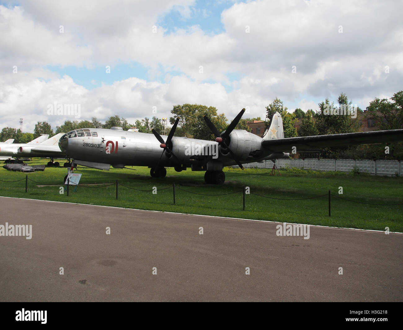 The Tu-4 (01) is a Soviet-built strategic bomber displayed at the ...