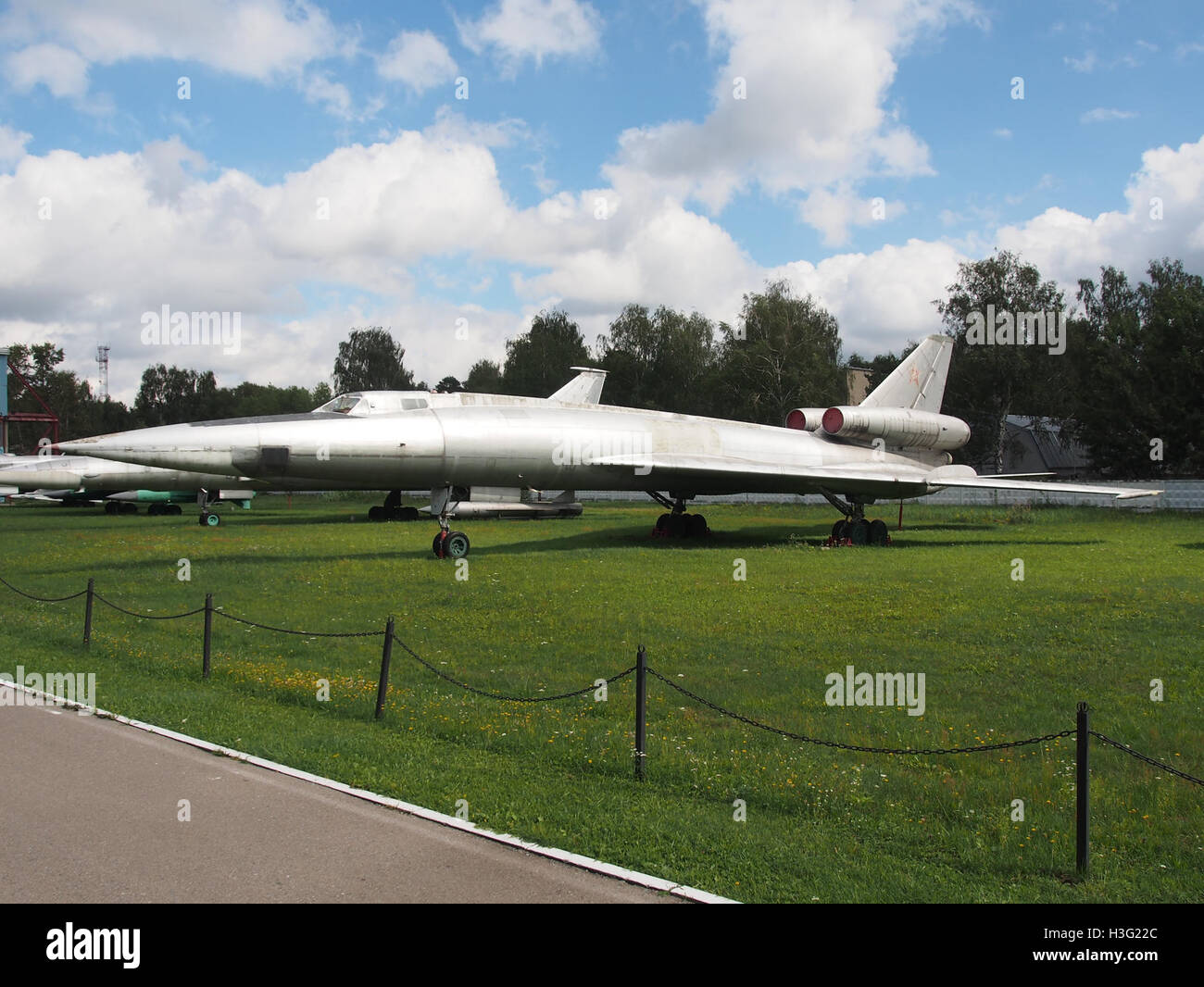 The Tupolev Tu-22 (32), displayed at the Central Air Force Museum, is a ...