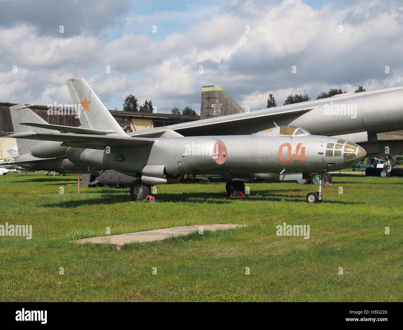 The IL-28, a Soviet twin-engine jet bomber, is displayed at the Central ...