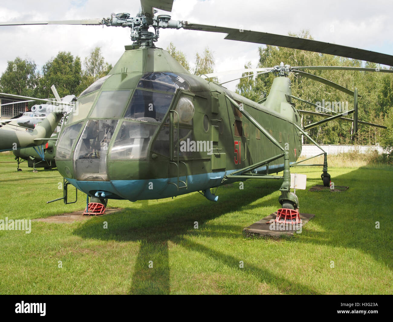 The Yakovlev Yak-24 is a Soviet-era helicopter displayed at the Central ...