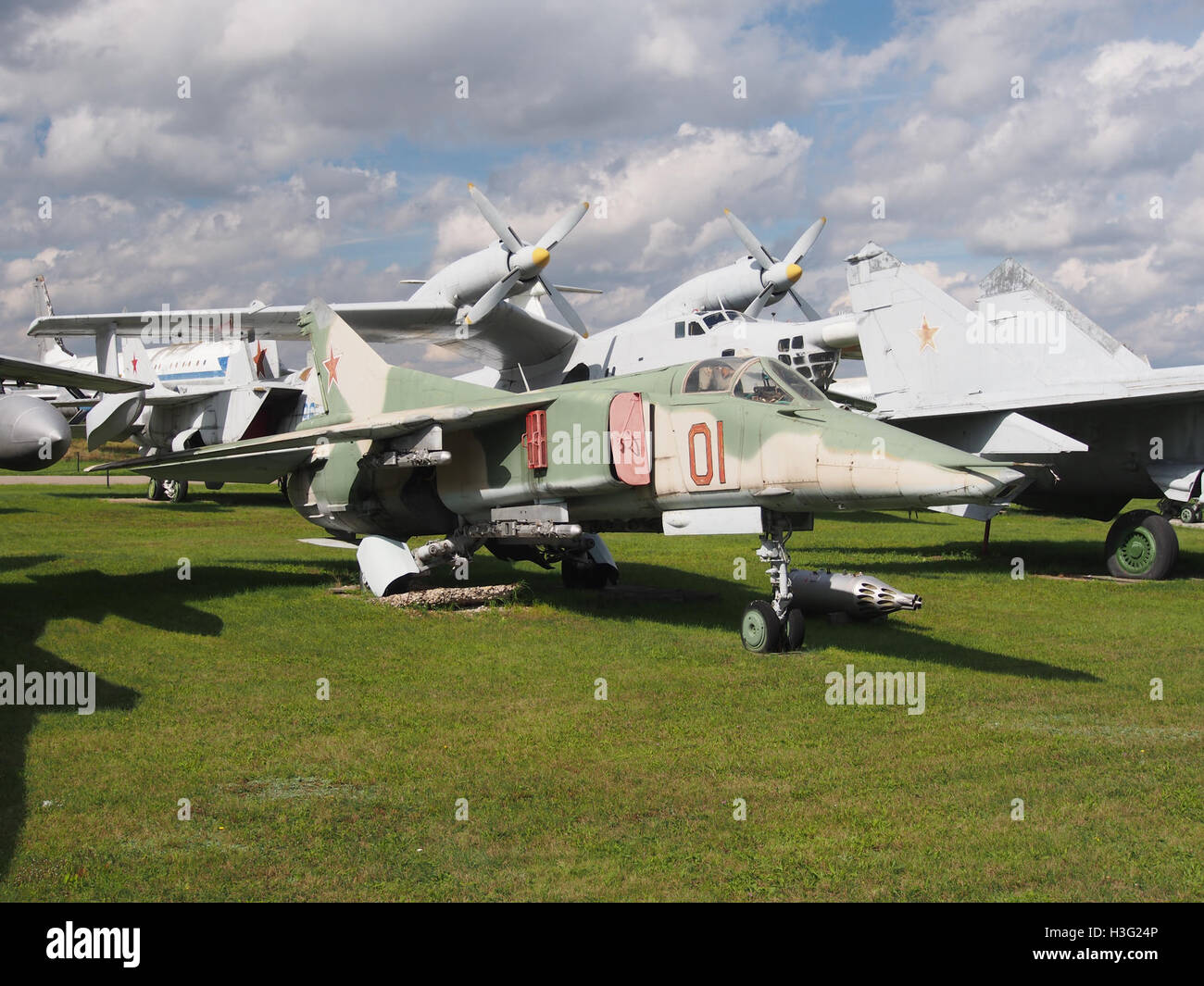 The MiG-27 is a Soviet-designed ground-attack aircraft, displayed at ...