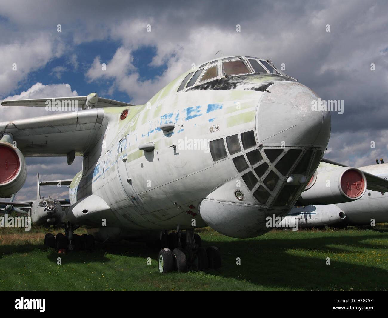 The Il-76M (CCCP-86047) is a Soviet transport aircraft displayed at the ...