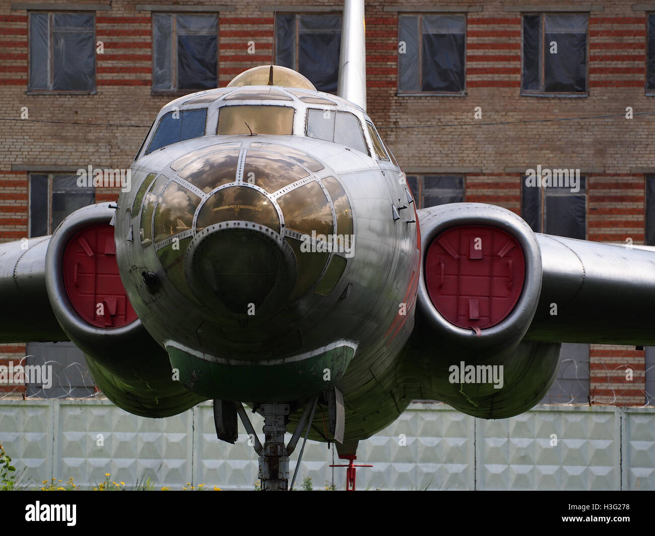 This image features a Tu-16R, a Soviet-era reconnaissance aircraft ...
