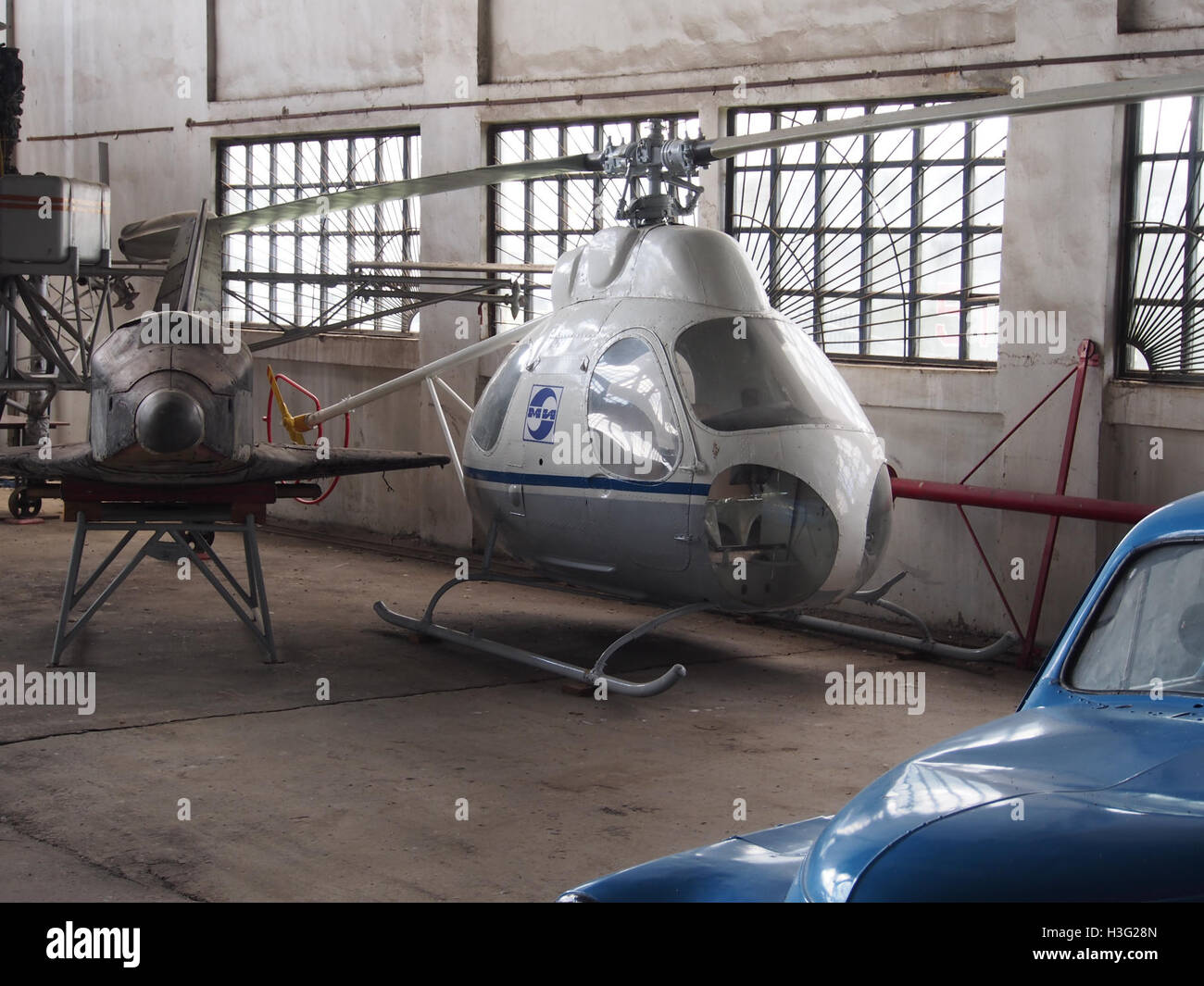 This image depicts the Mil V-7, a Soviet-designed helicopter used by ...