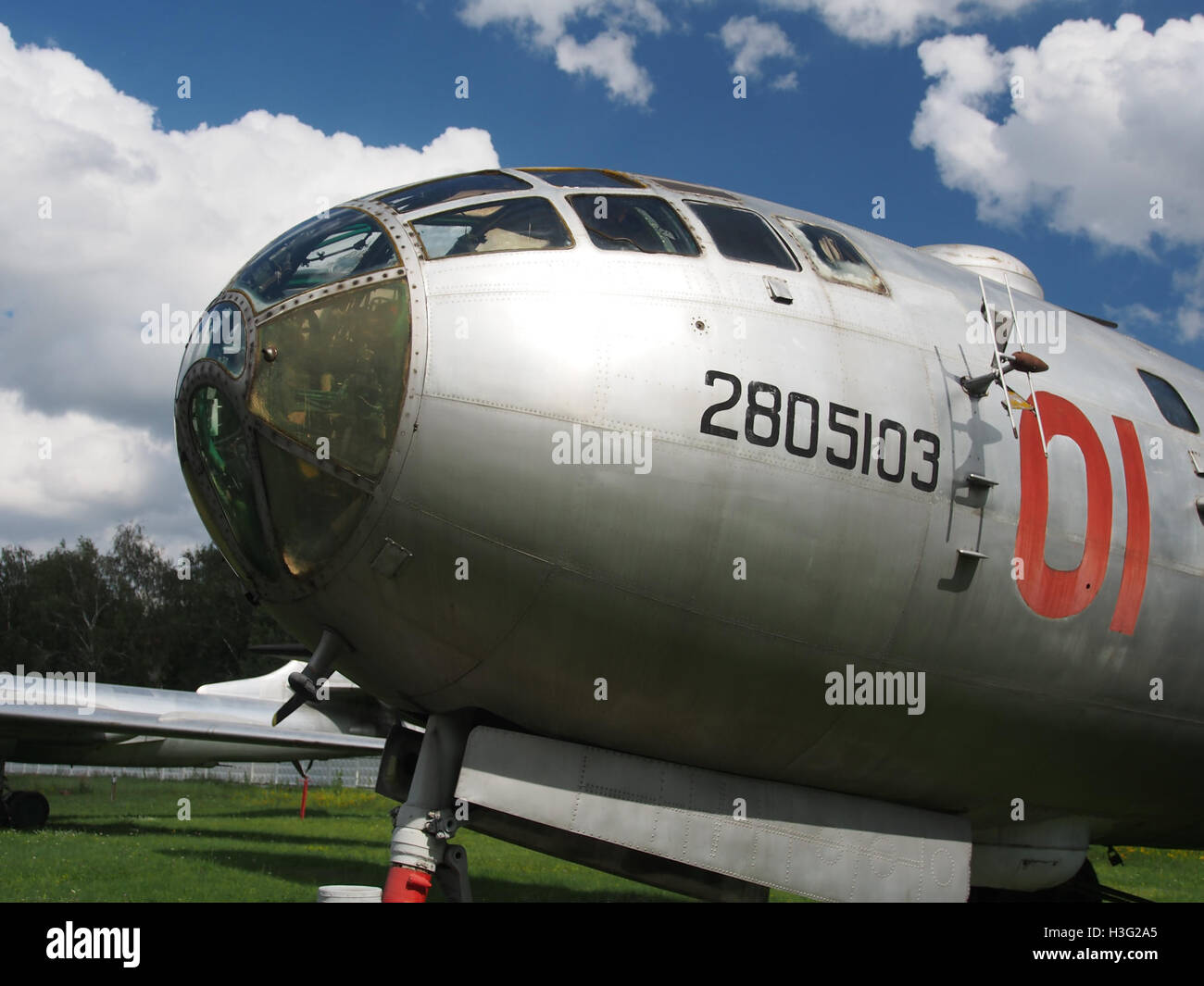 The Tu-4 (01), a Soviet-built strategic bomber, displayed at the ...