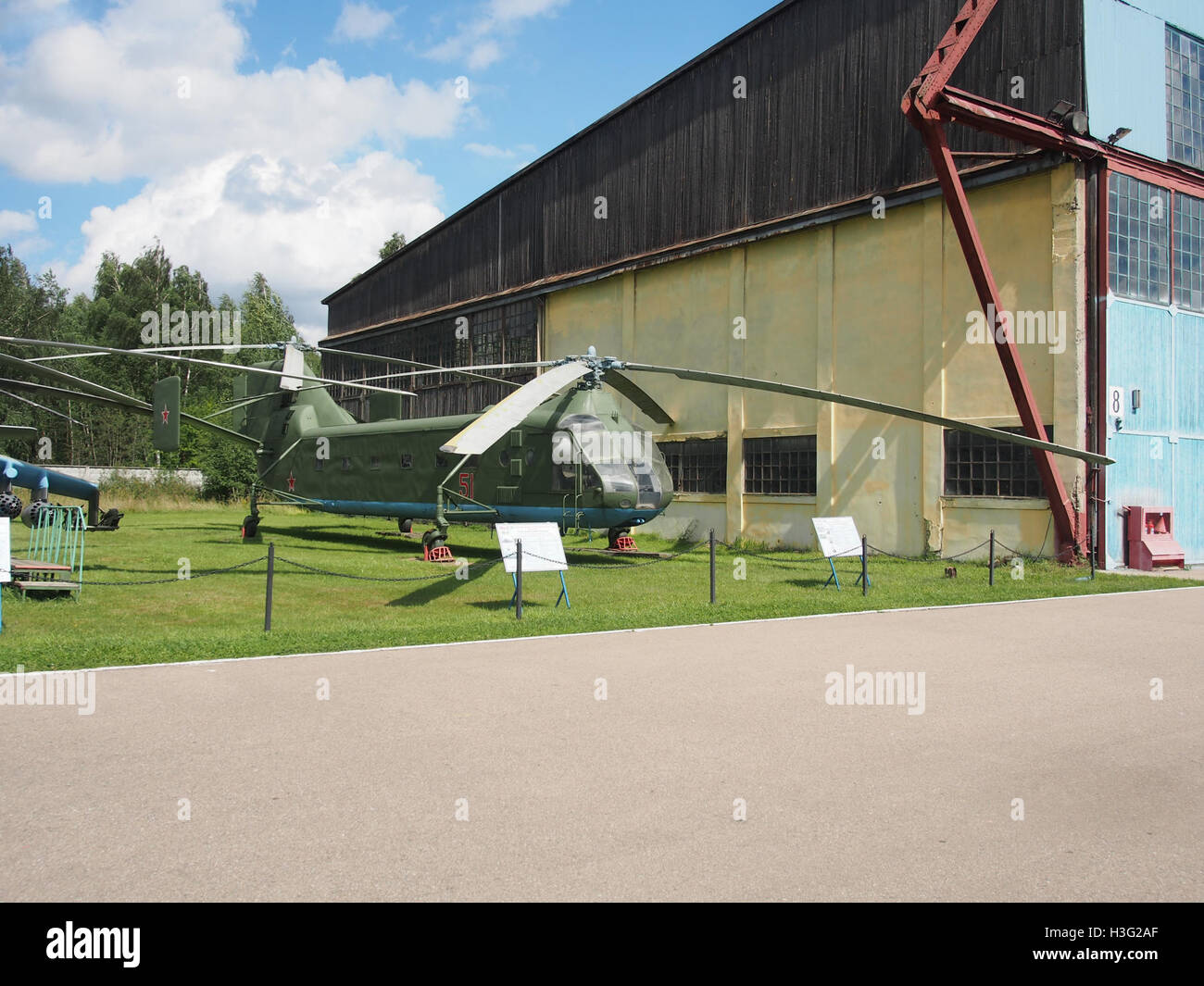 The Yakovlev Yak-24, a Soviet-era multi-purpose helicopter, displayed ...