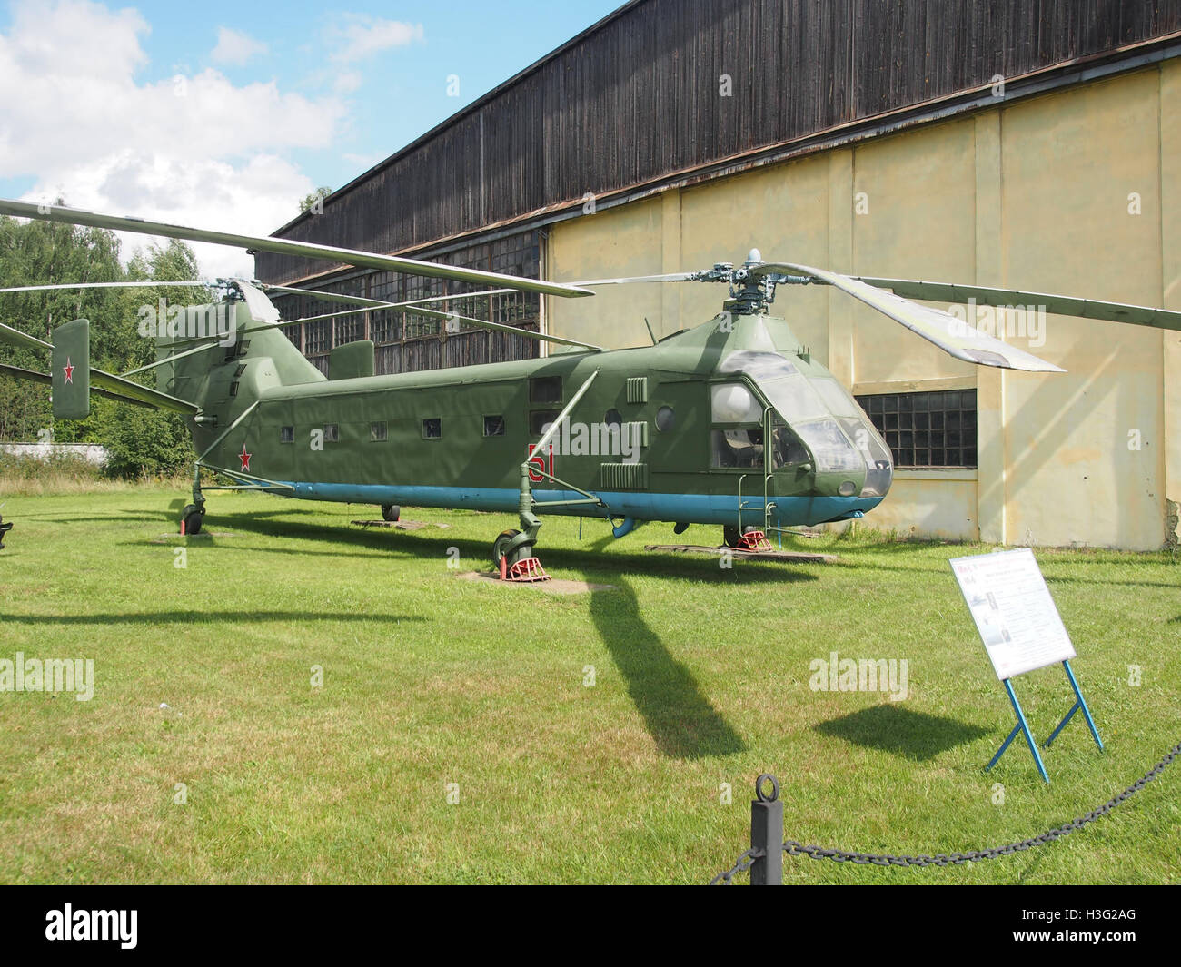 The Yakovlev Yak-24 is a Soviet-designed transport helicopter displayed ...