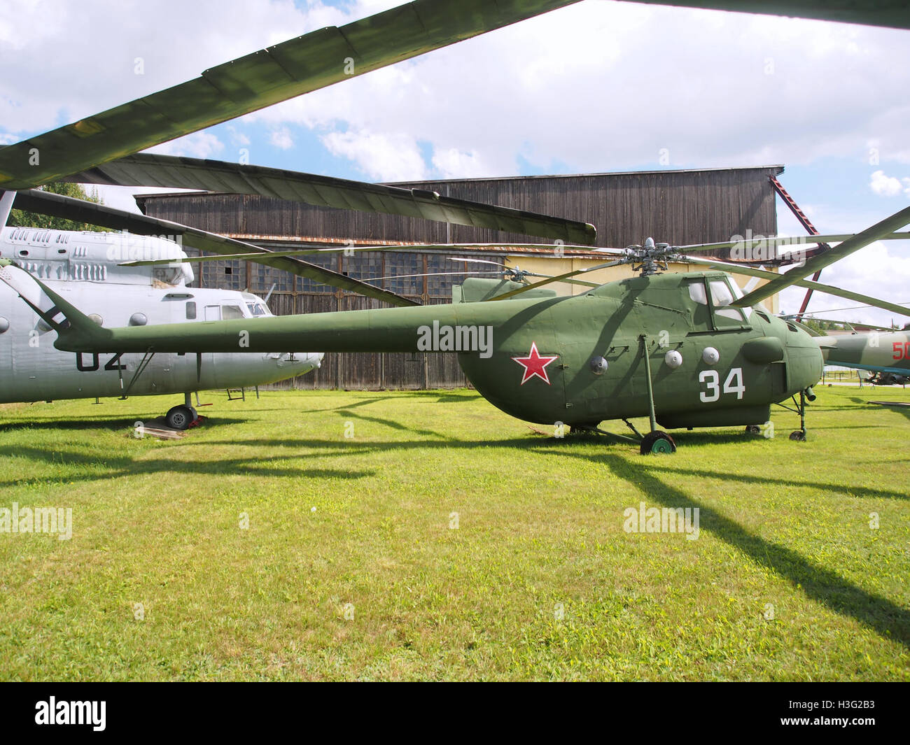 The Mil Mi-4, a Soviet-designed helicopter, on display at the Central ...