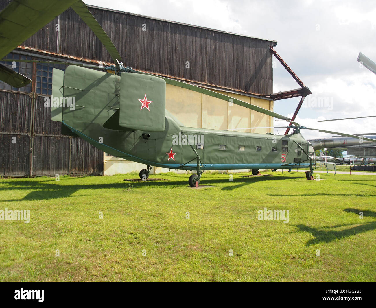 The Yakovlev Yak-24 is a Soviet heavy transport helicopter, on display ...