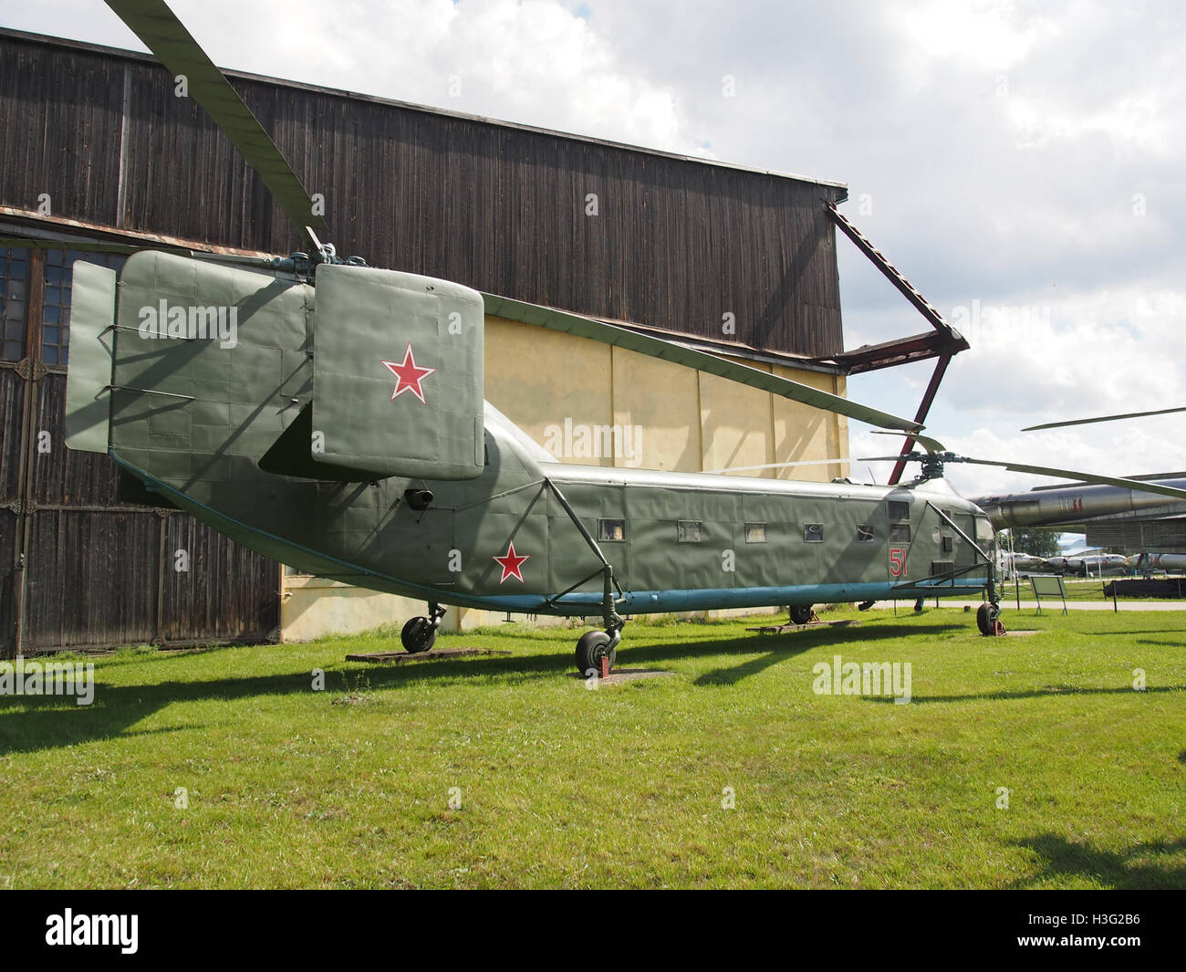 The Yakovlev Yak-24, a Soviet-designed helicopter, displayed at the ...