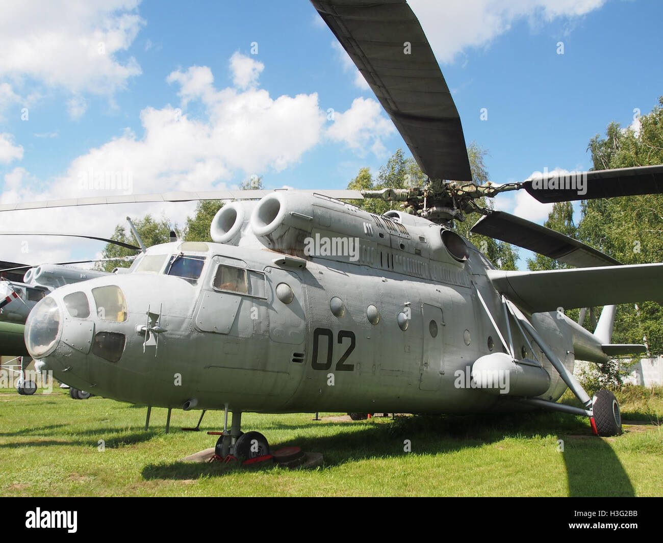 The Mil Mi-6 (02) is a Soviet-era heavy transport helicopter displayed ...