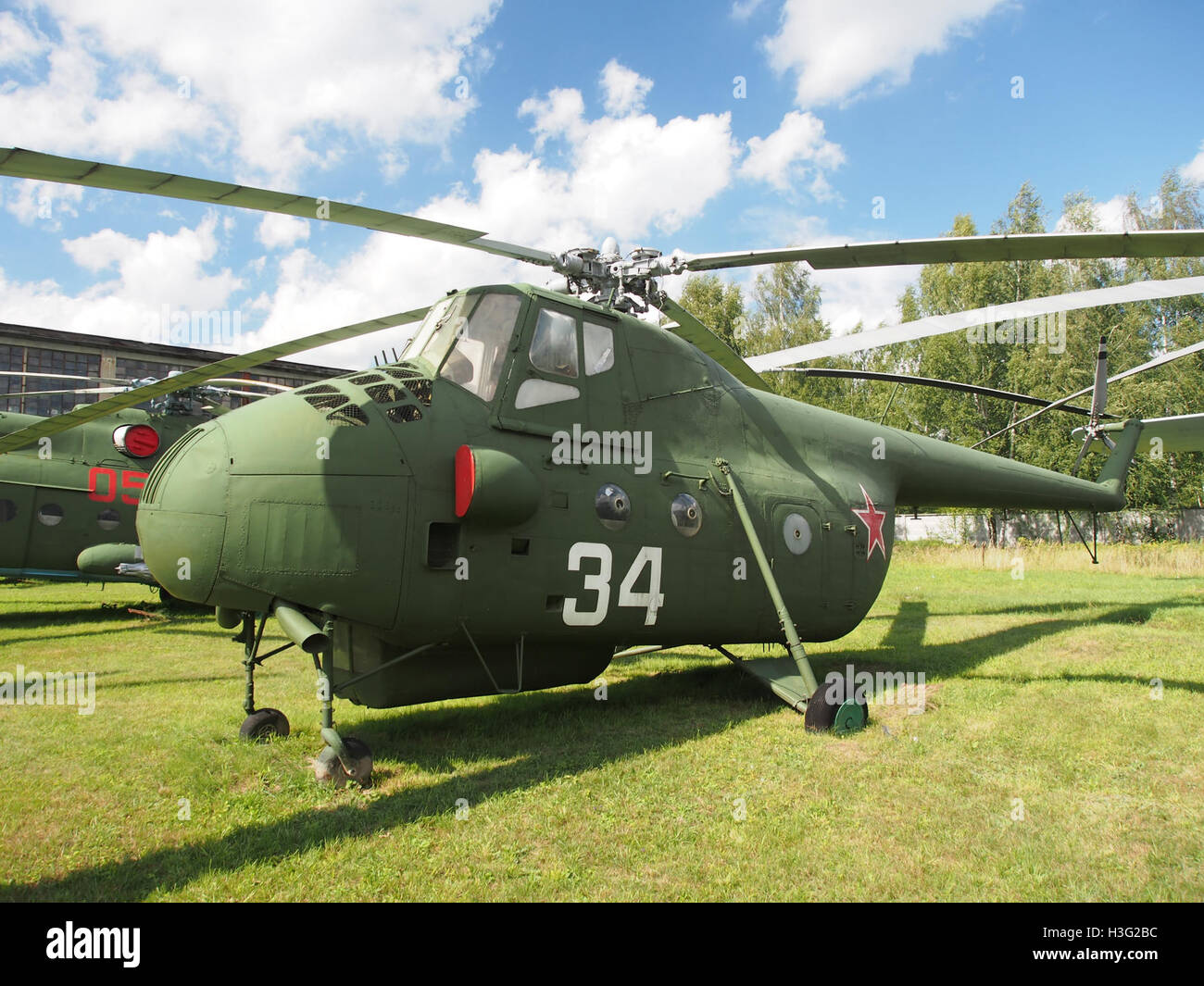 The Mil Mi-4, a Soviet transport helicopter, displayed at the Central ...
