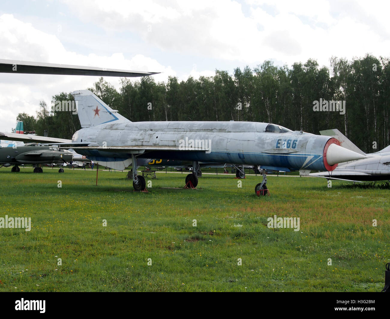 The MiG Ye-152M (E166), a Soviet jet aircraft, on display at the ...