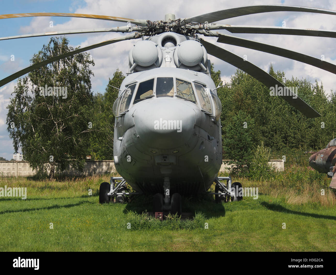 The Mil Mi-26, a Soviet-designed heavy-lift helicopter, displayed at ...