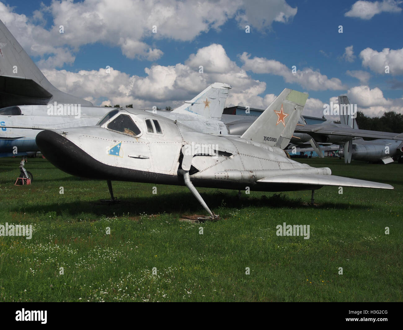 The MiG-105, a Soviet experimental aircraft designed for vertical ...