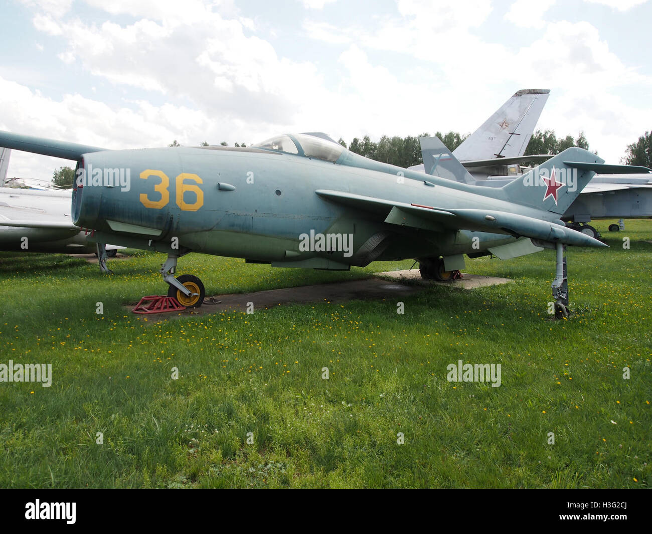 The Yak-36, a Soviet VTOL aircraft, on display at the Central Air Force ...
