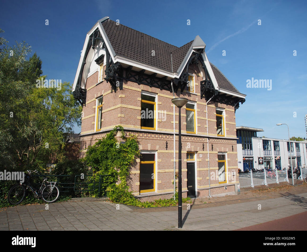 A historical photograph of the intersection of Molukkenstraat and ...
