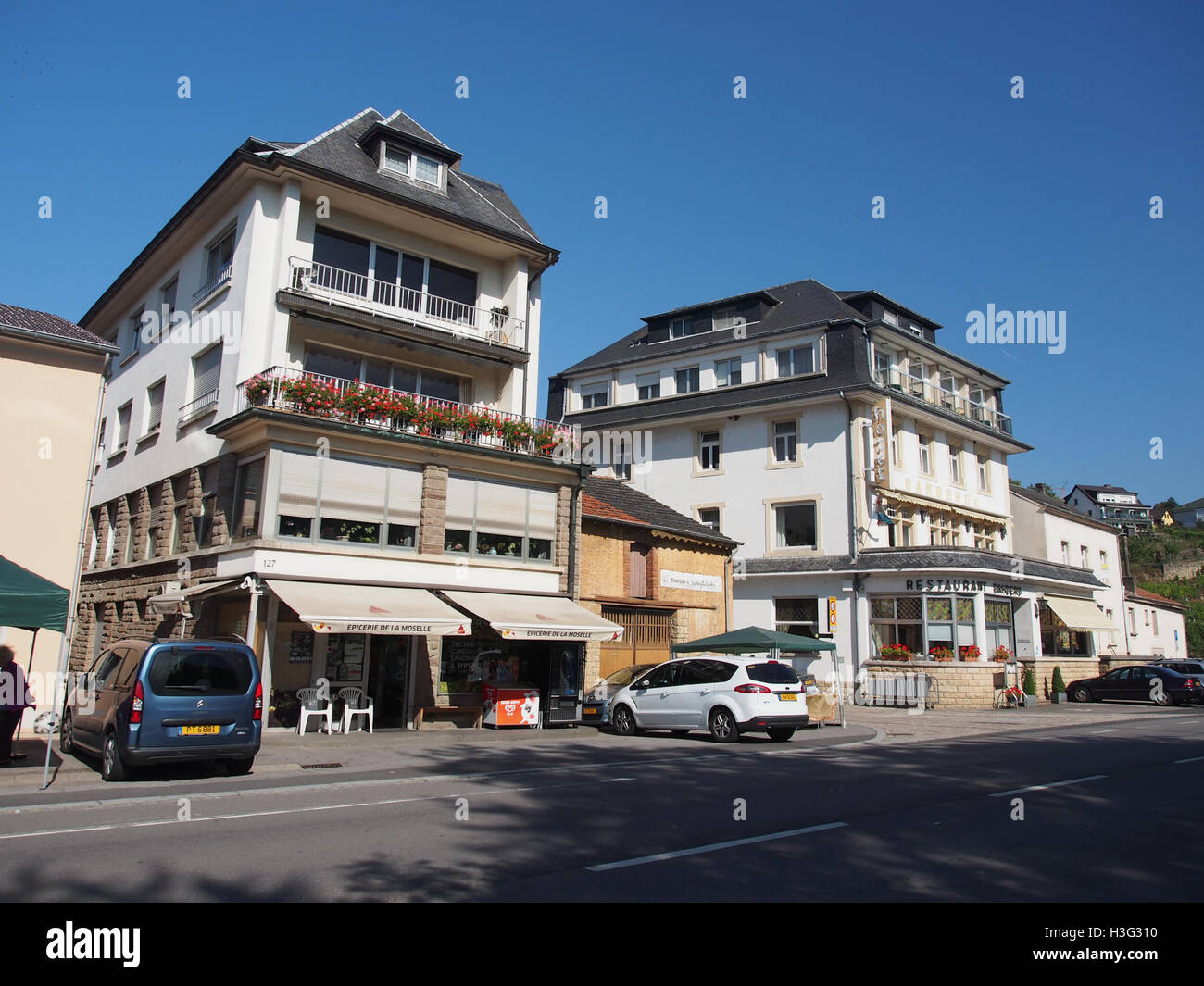 Route du Vin in Ehnen, Luxembourg, is a scenic wine route known for its ...
