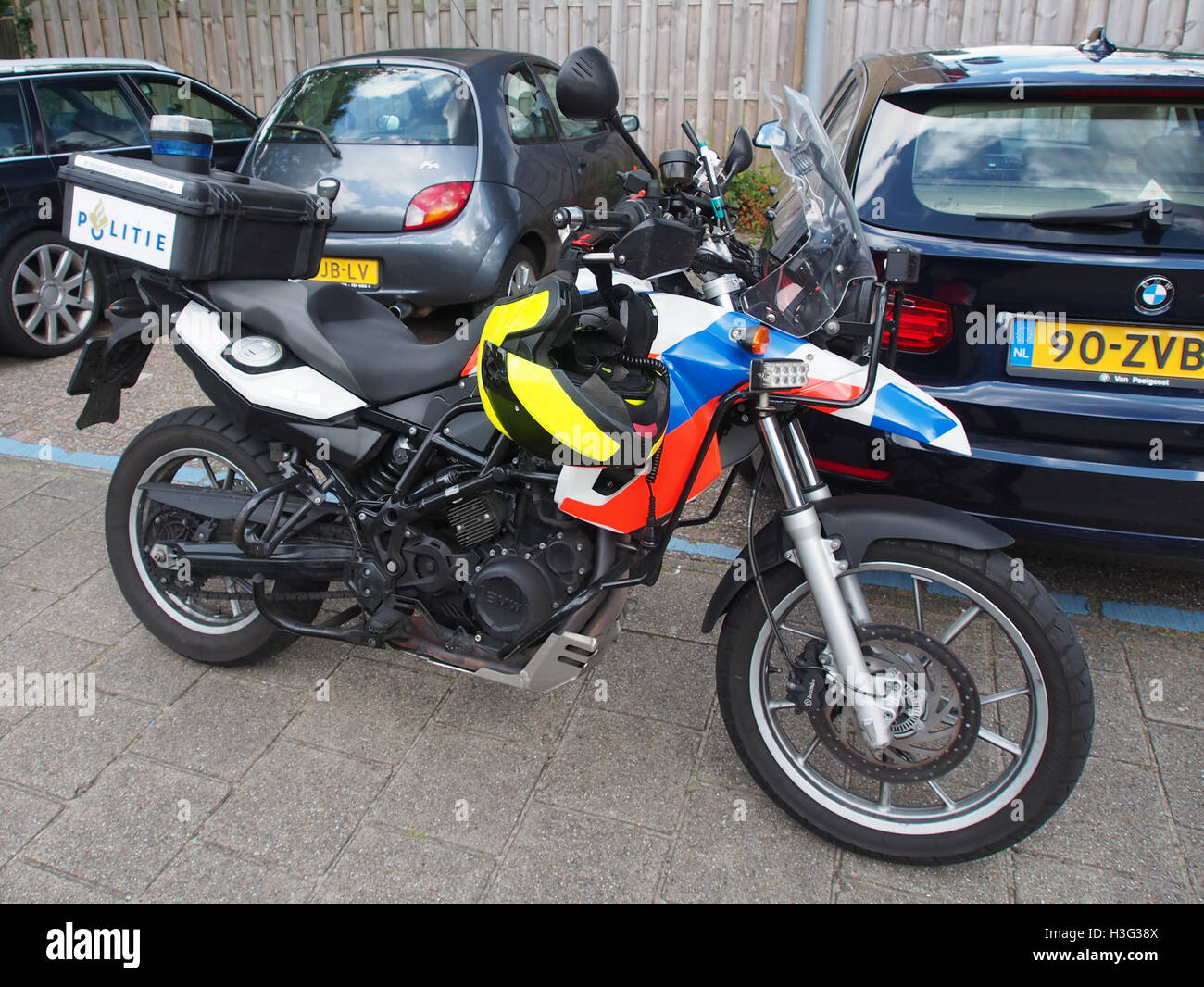 The BMW police motorcycle in Hoofddorp is part of the local law ...