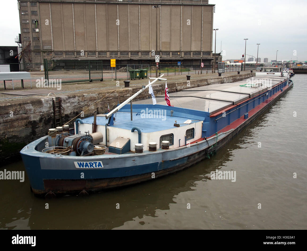 The Warta, a ship built in 1959, is shown docked at the Port of Antwerp ...