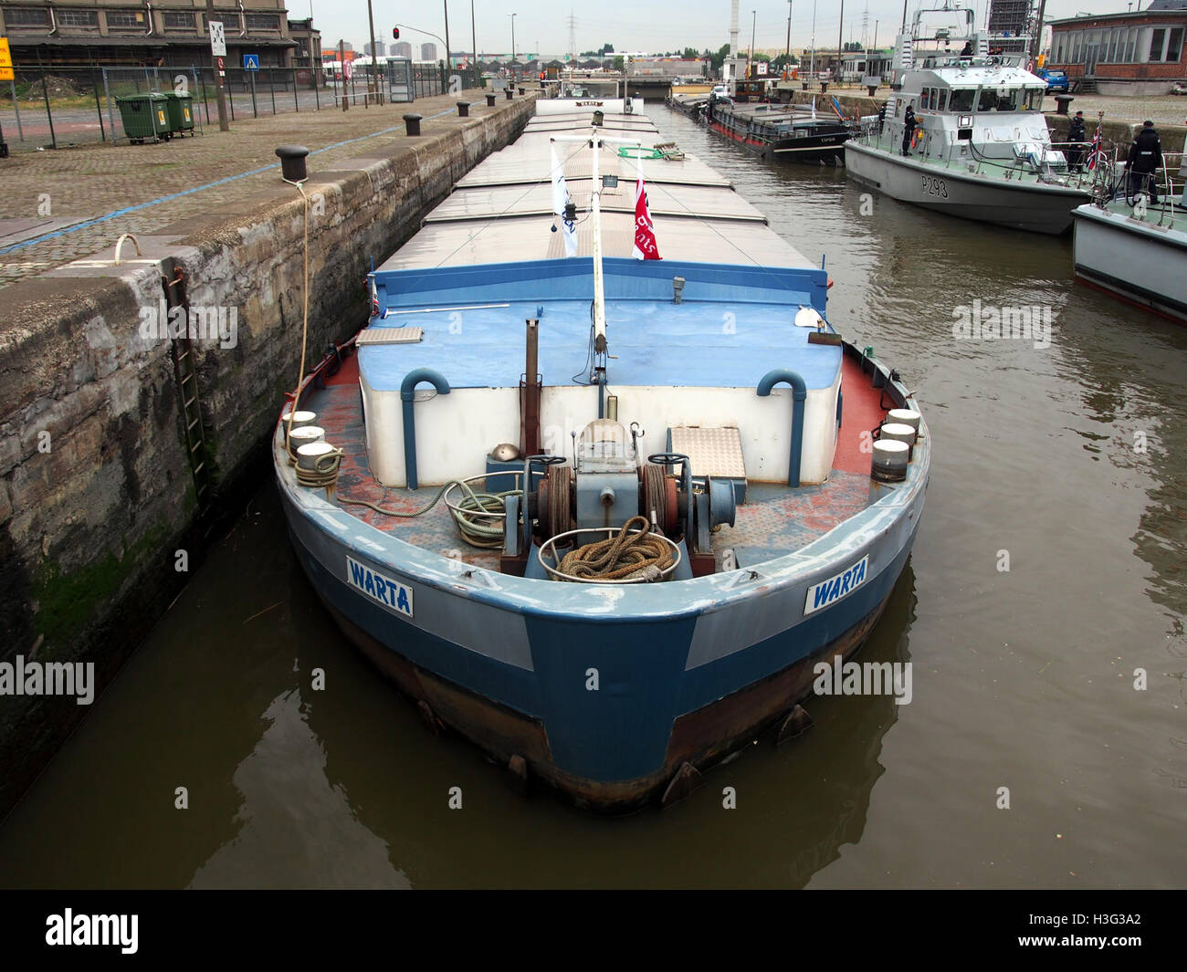 The Warta, a ship built in 1959, is shown docked at the Port of Antwerp ...