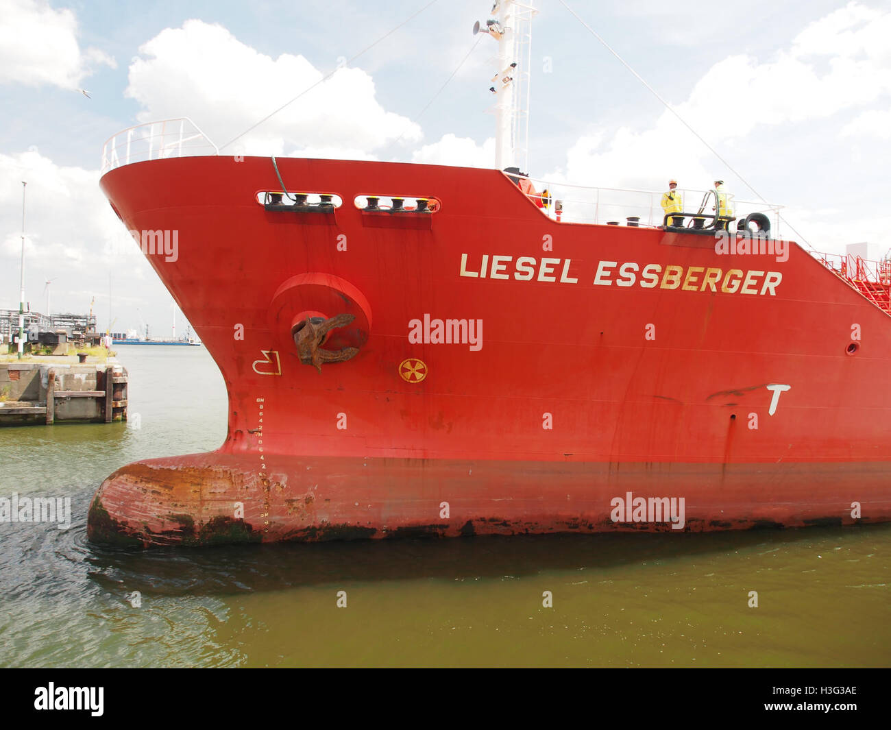 The Liesel Essberger, a chemical tanker built in 2004, is shown in this ...