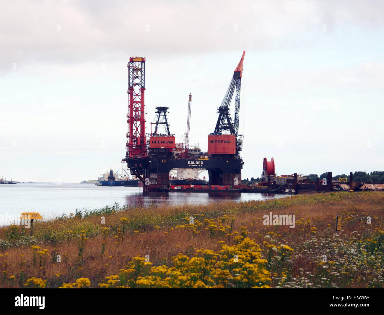 Balder (ship, 1978) IMO 7710226 Port of Rotterdam pic1 Stock Photo - Alamy