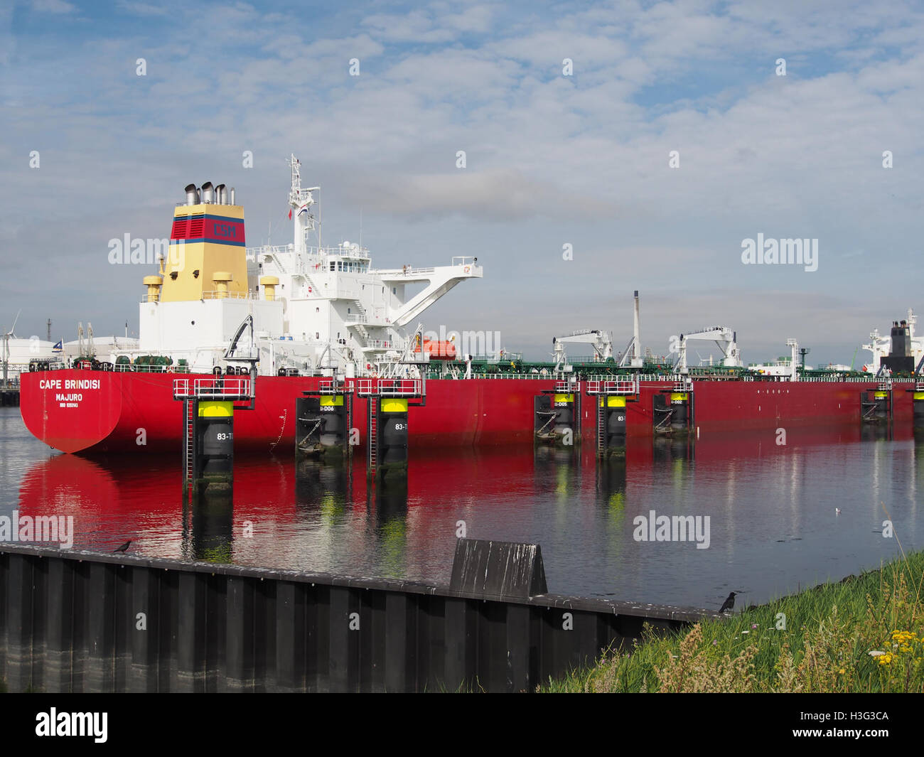 Cape Brindisi is a modern cargo vessel, identifiable by its IMO number ...