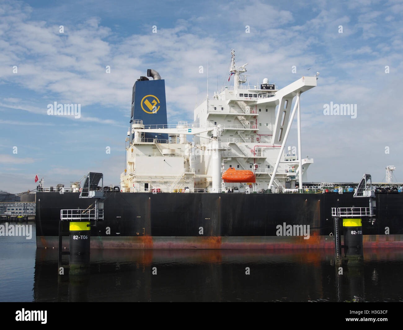 The 'New Voyage' is a 2016-built ship, registered under IMO number ...