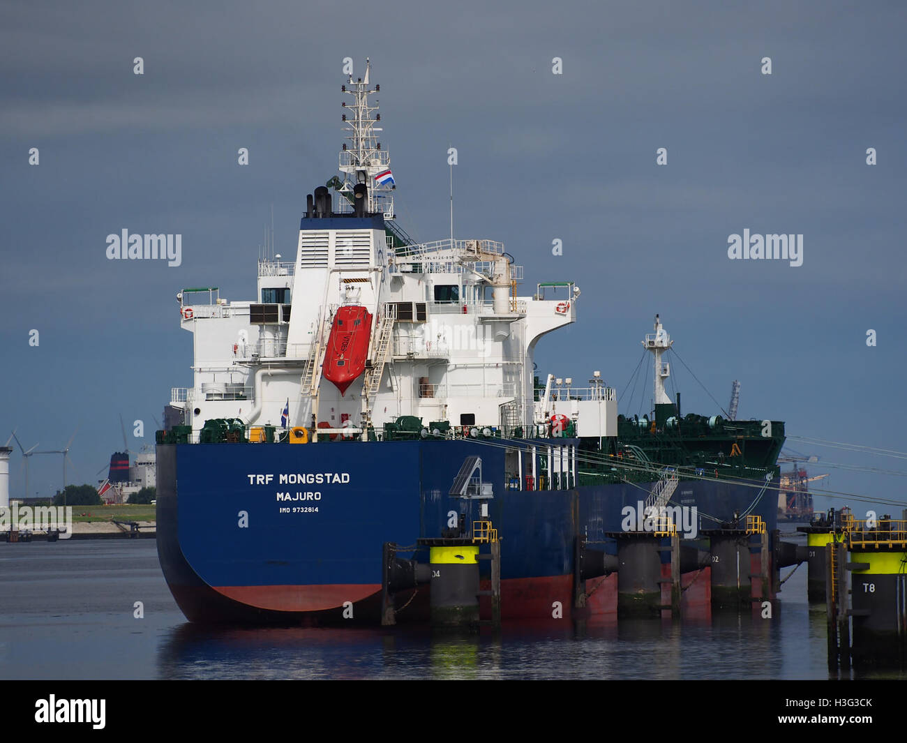 The TRF Mongstad is a vessel registered under IMO number 732814, seen ...