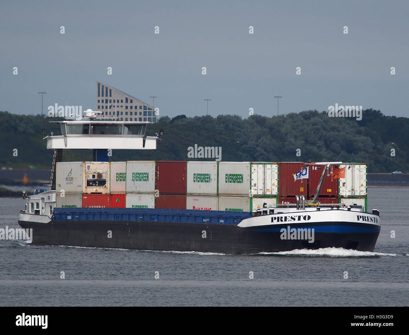 The ship Presto, identified by its ENI number 02329392, is docked in ...
