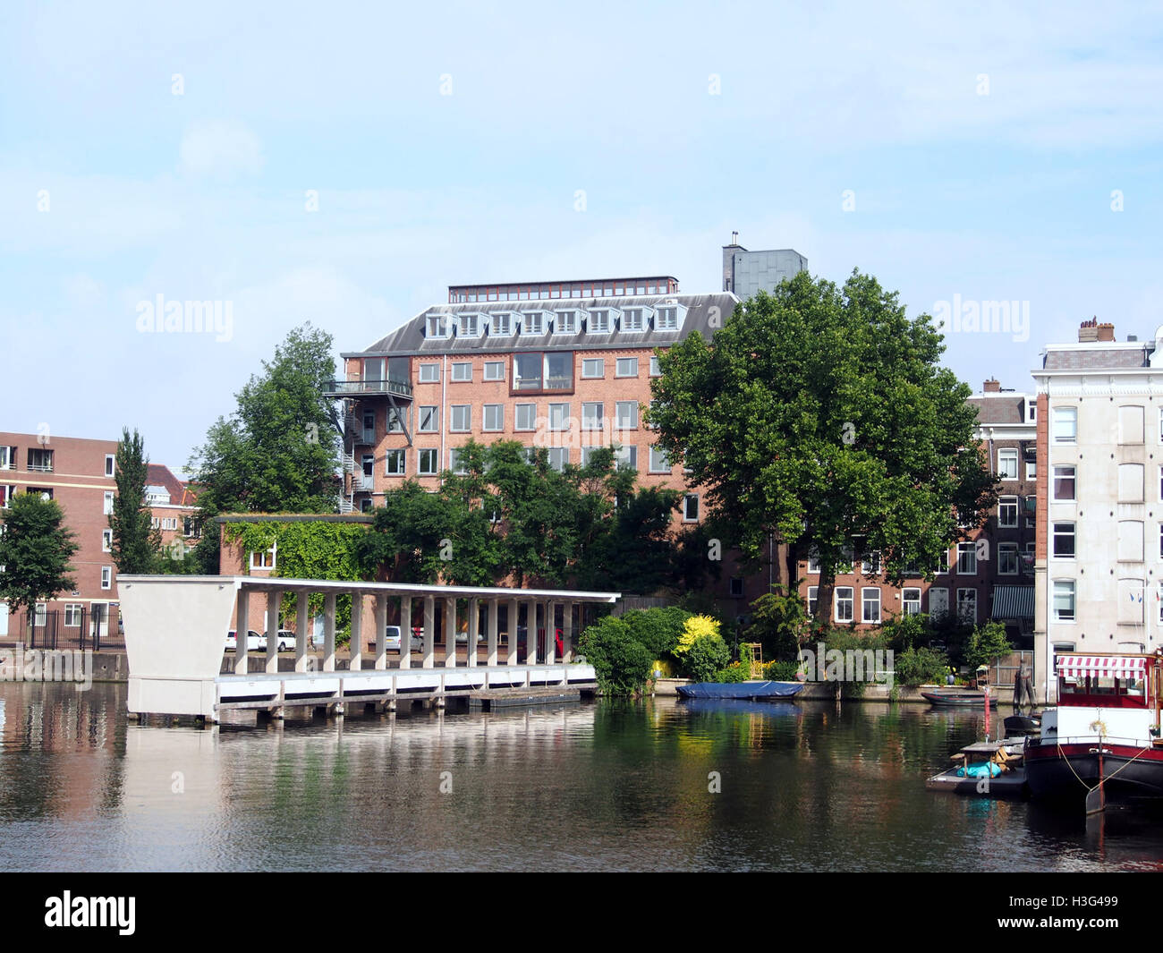 Westerdok in Amsterdam is a historic dock area, known for its beautiful ...