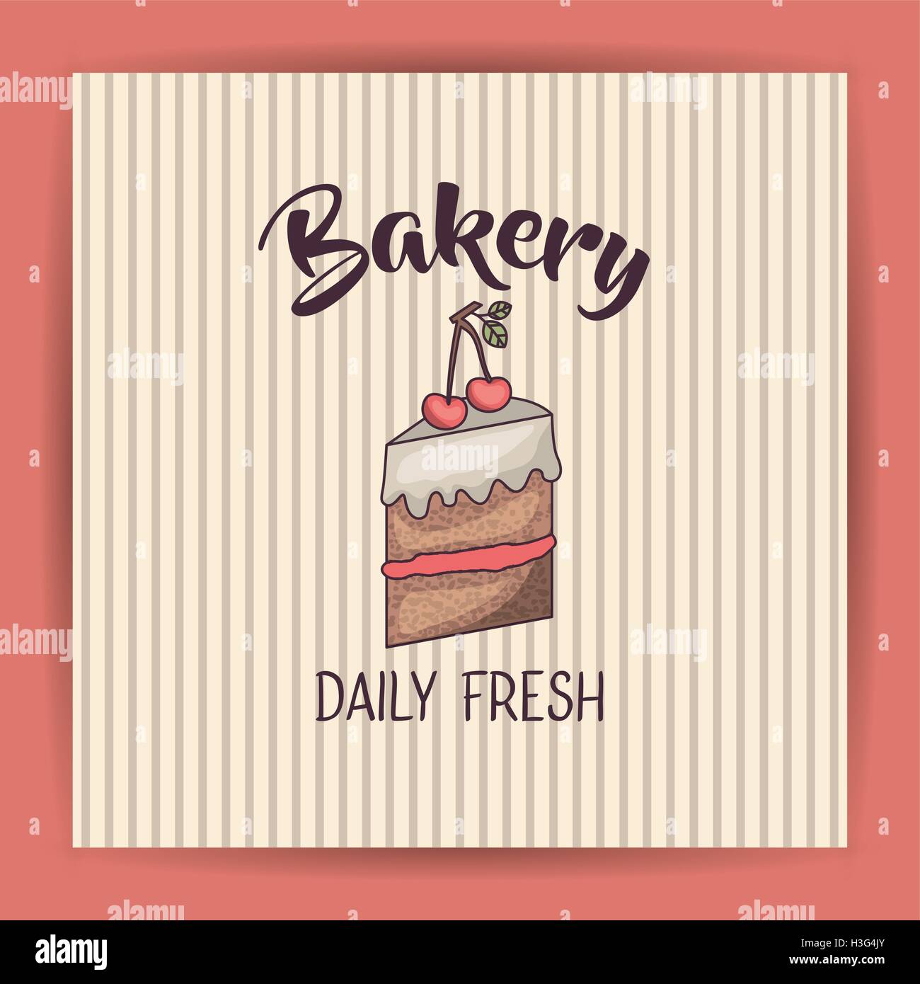 Cake of bakery food design Stock Vector Image & Art - Alamy