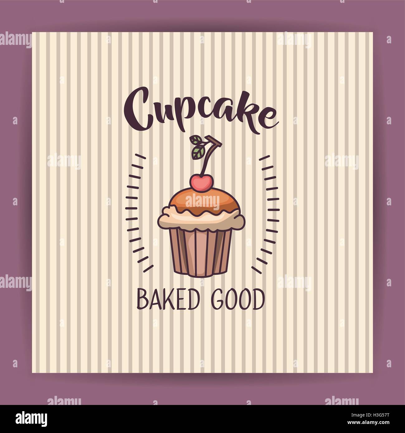 Muffin of bakery food design Stock Vector Image & Art - Alamy