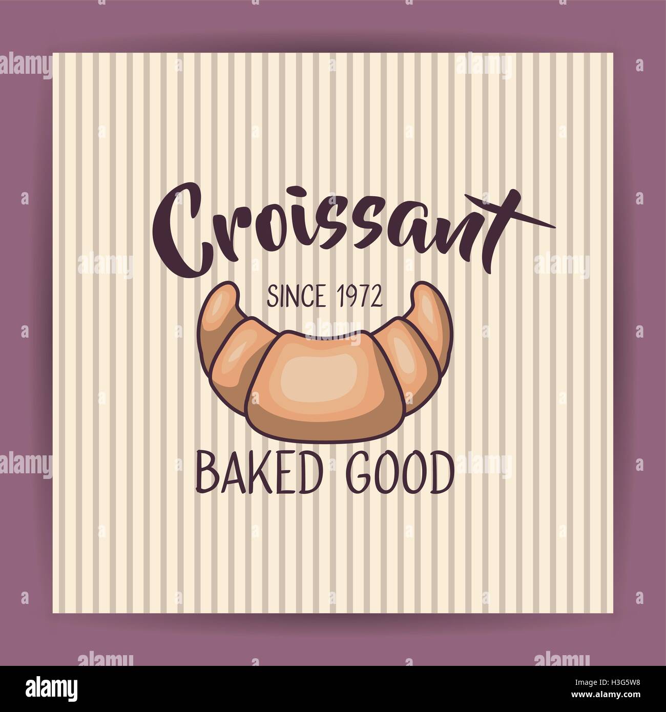 Croissant of bakery food design Stock Vector Image & Art - Alamy