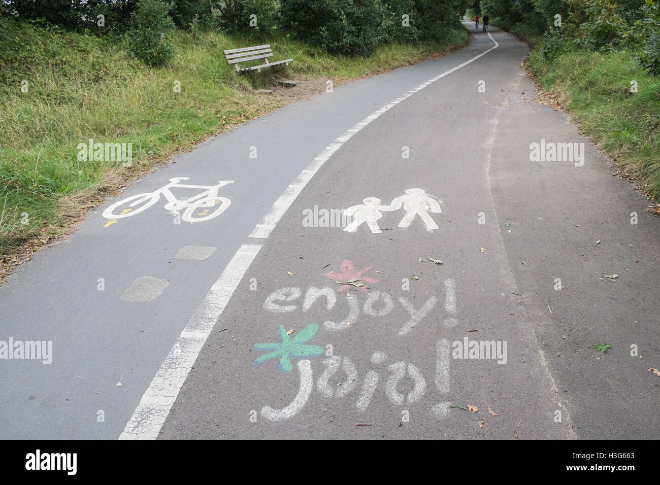 Cycle path,walking path from Swansea University to The Mumbles,Swansea ...