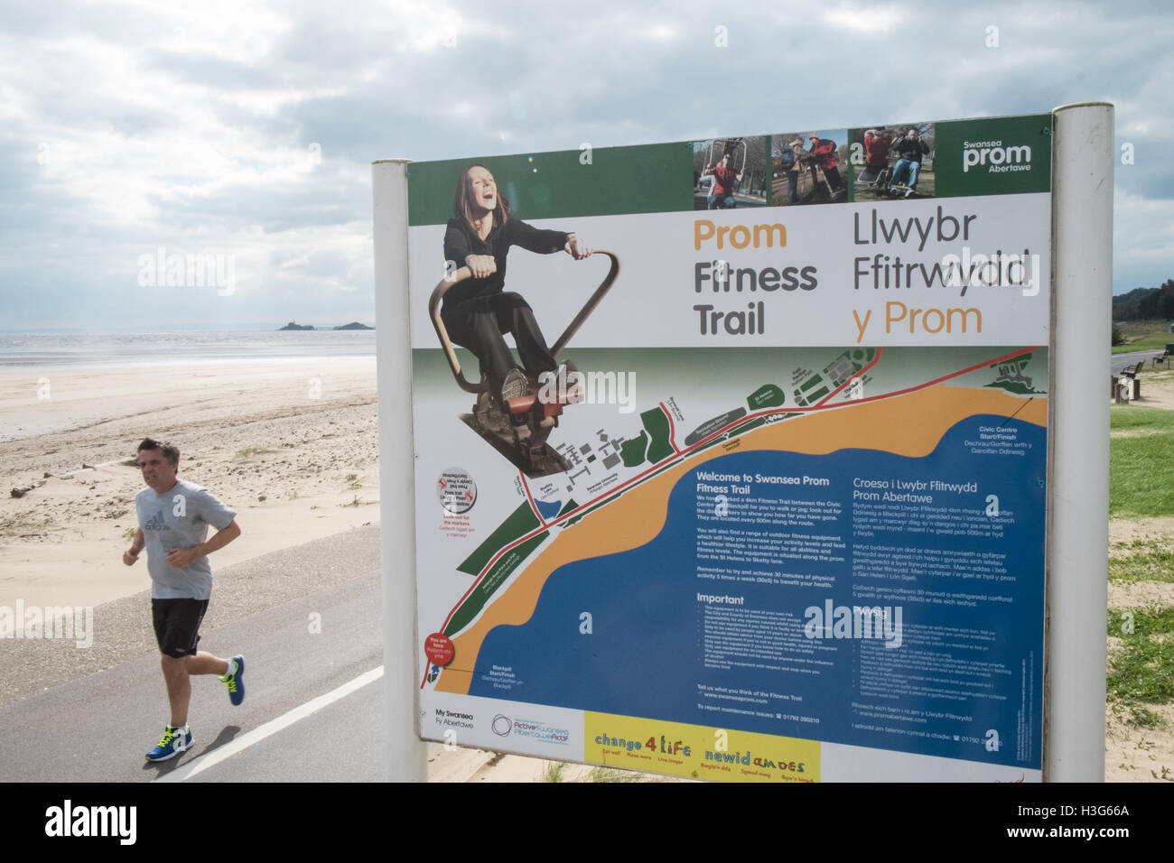 Cycle path,walking path from Swansea University to The Mumbles,Swansea ...