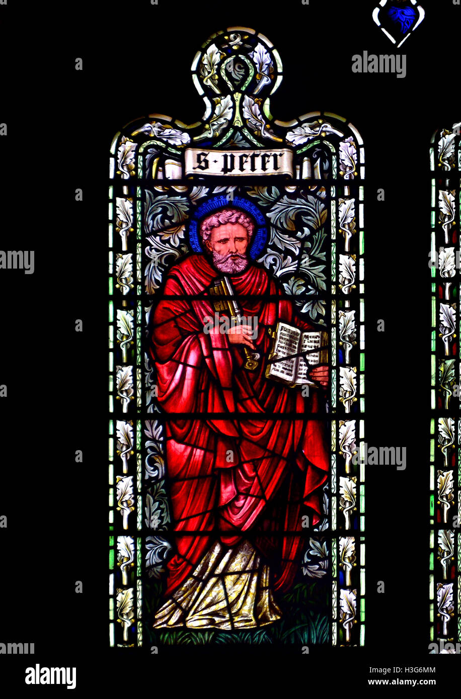London, England, UK. Holy Trinity Church, Sloane Street. Stained glass ...