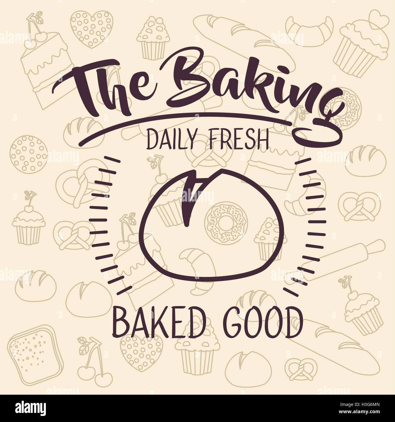 Bread of bakery food design Stock Vector Image & Art - Alamy