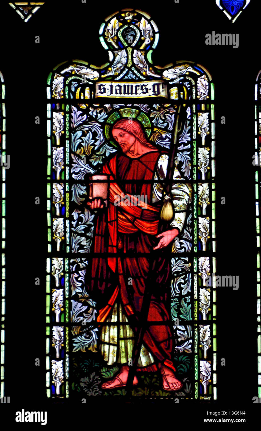 London, England, UK. Holy Trinity Church, Sloane Street. Stained glass ...
