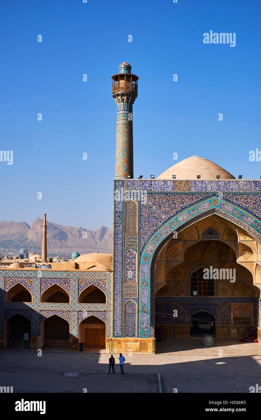 Iran, Isfahan, Friday mosque, world heritage of the UNESCO Stock Photo ...
