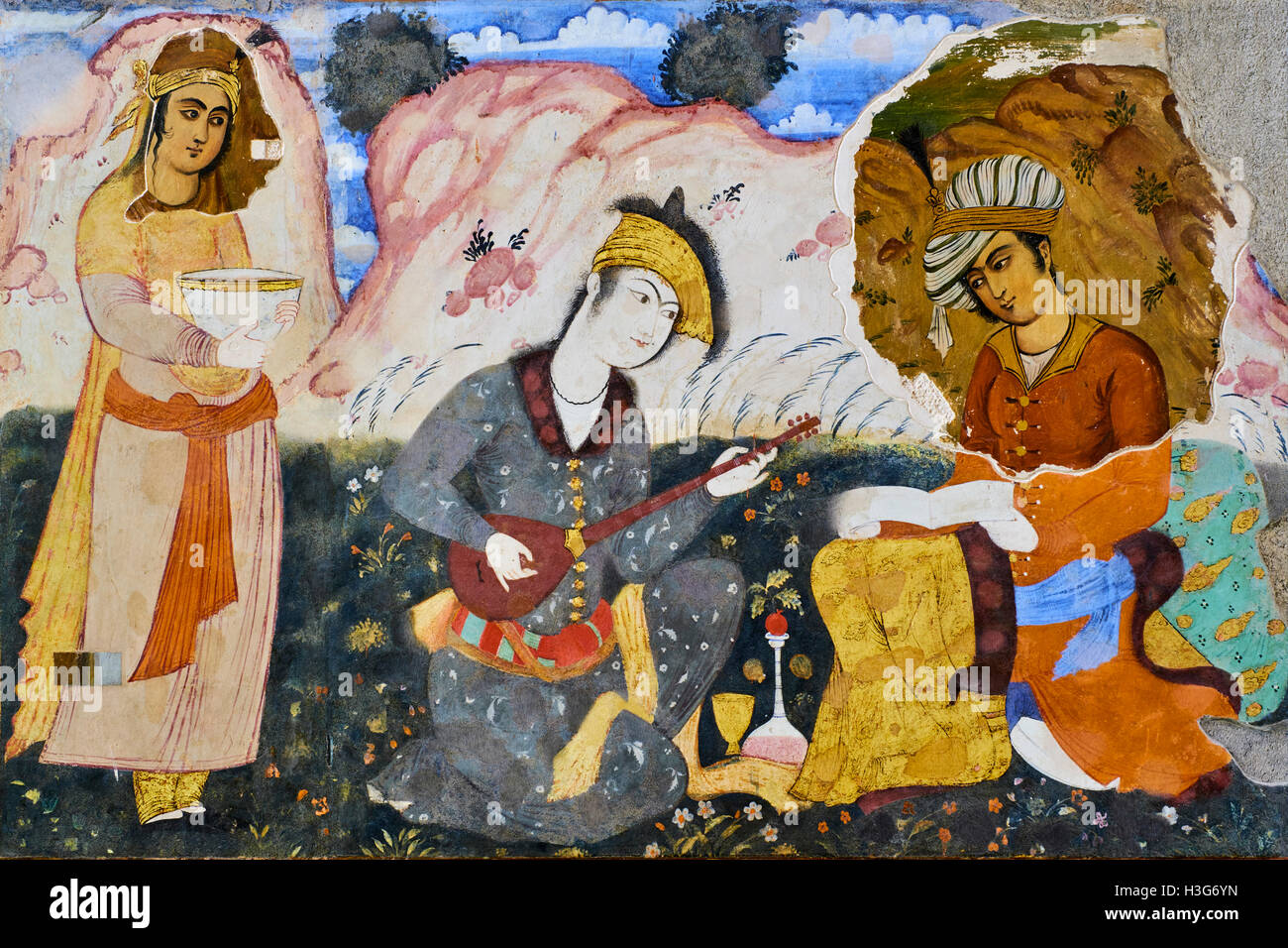 Chehel sotun esfahan palace fresco hi-res stock photography and images ...