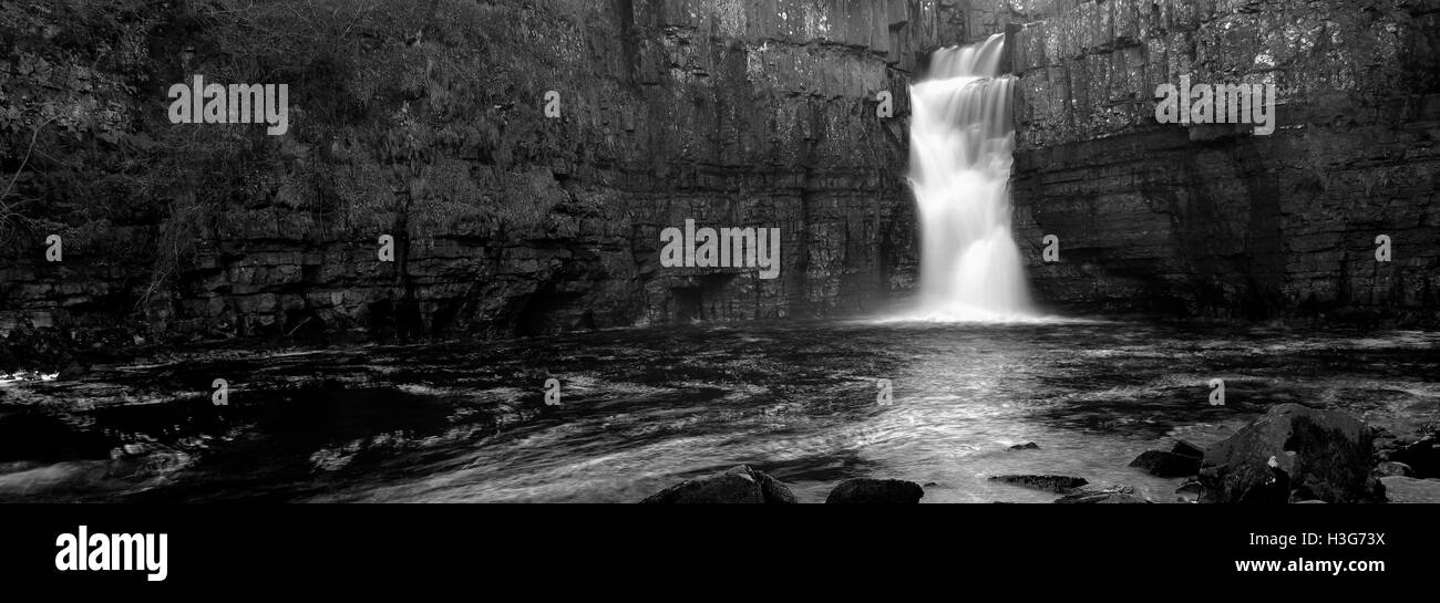 Spring, April, May, High Force Waterfall, River Tees, Upper Teesdale ...