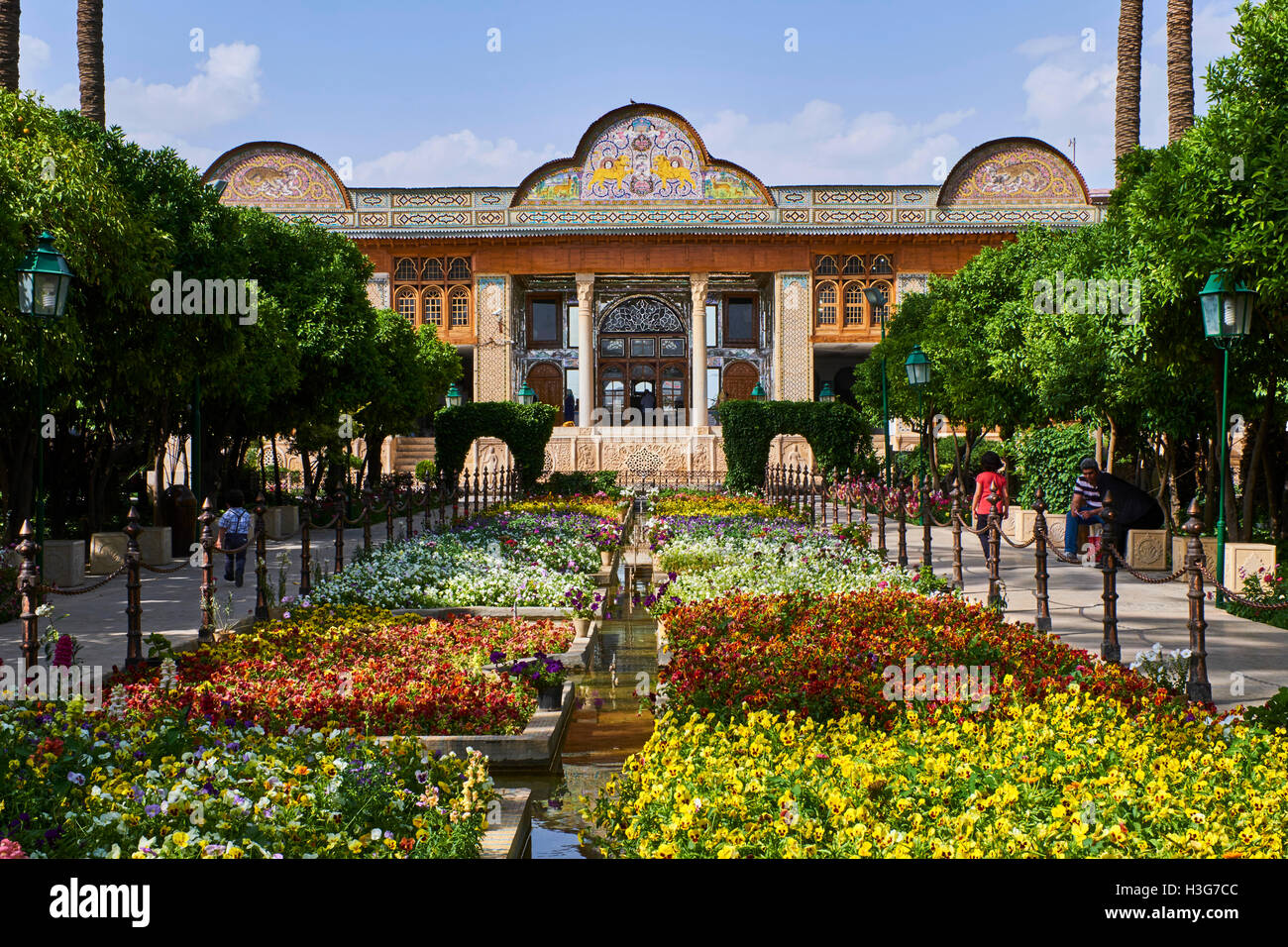 Iran, Fars Province, Shiraz, Qavam House or Naranjestan house, historic ...