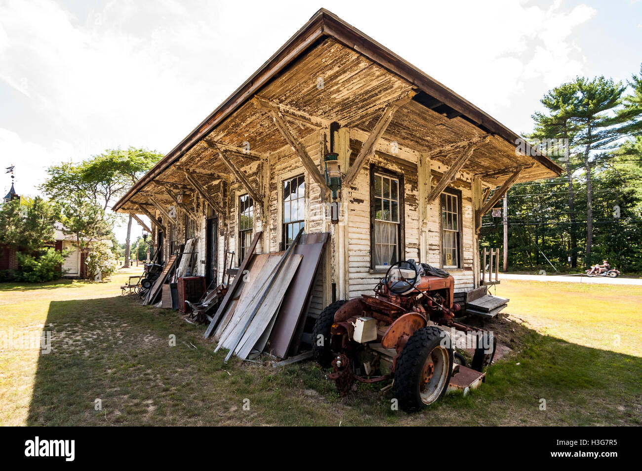 Old tractor on a farm Stock Photo - Alamy