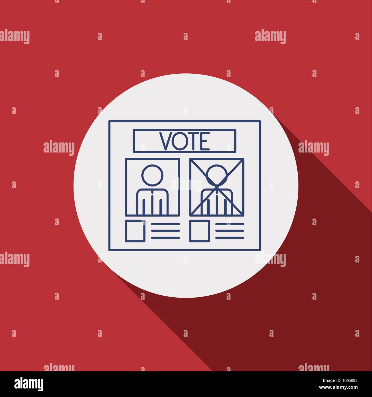 Card paper of vote concept Stock Vector Image & Art - Alamy