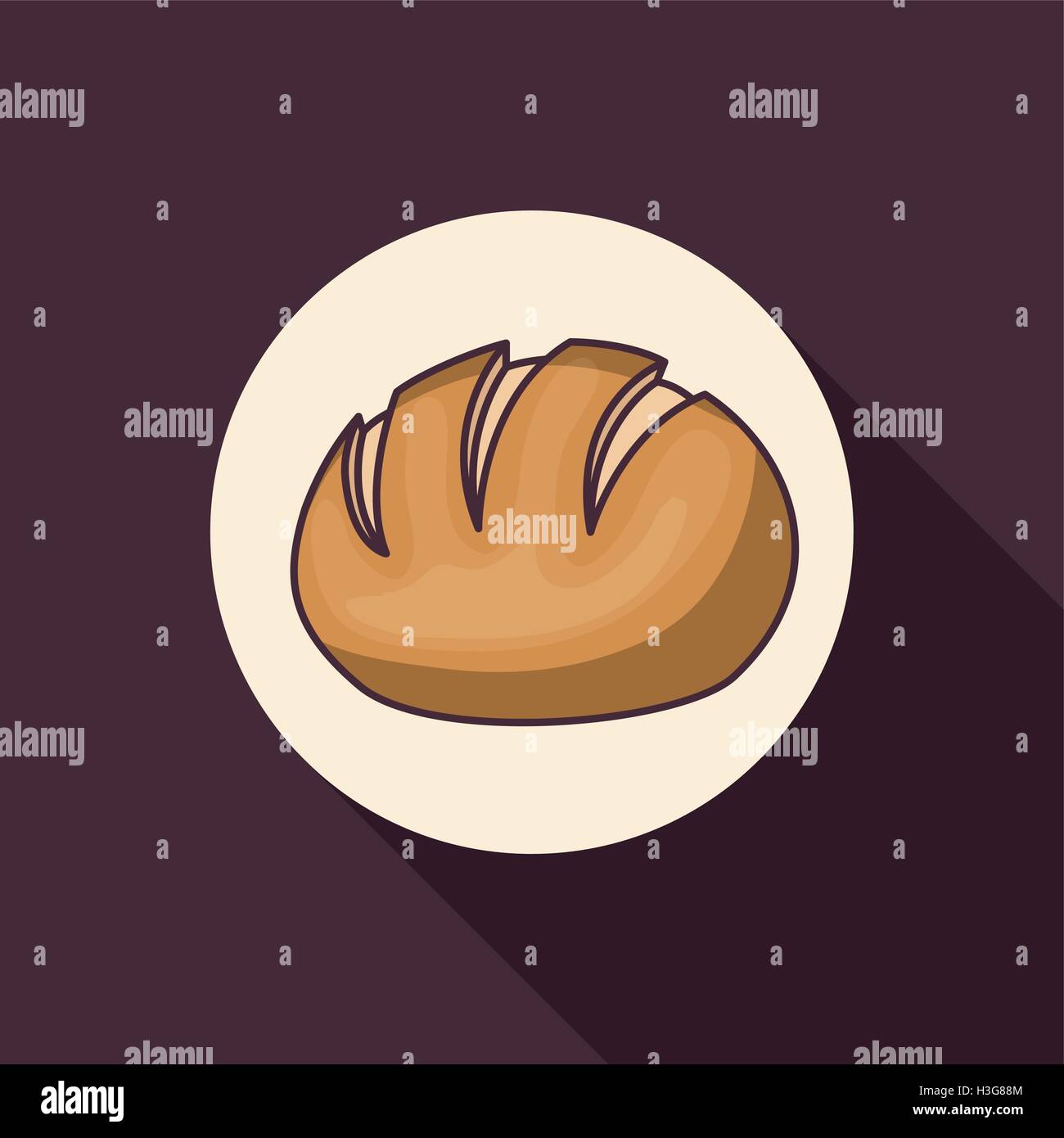 Bread of bakery food design Stock Vector Image & Art - Alamy