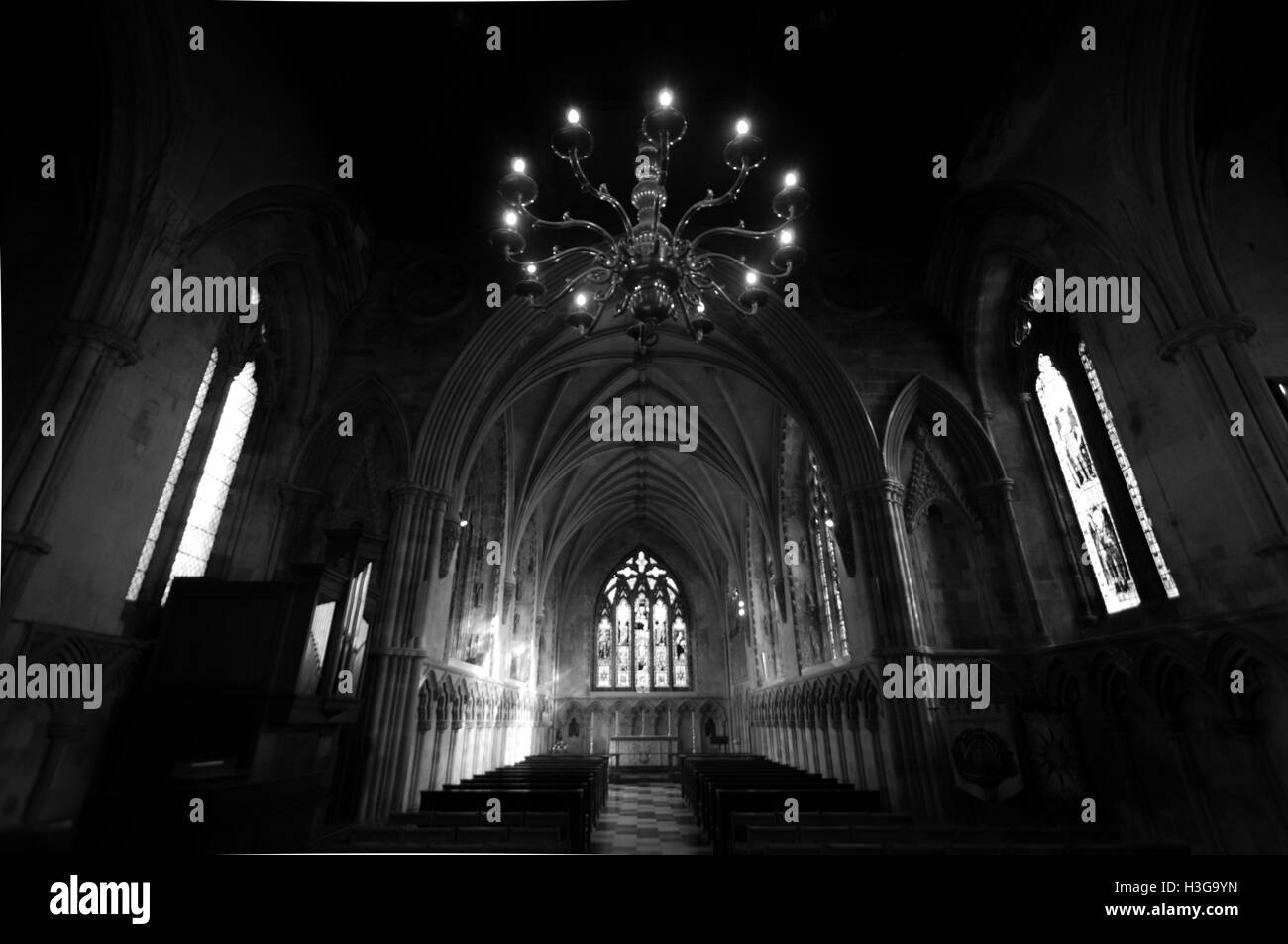 City St Albans England Abbey Black and White Stock Photos & Images - Alamy