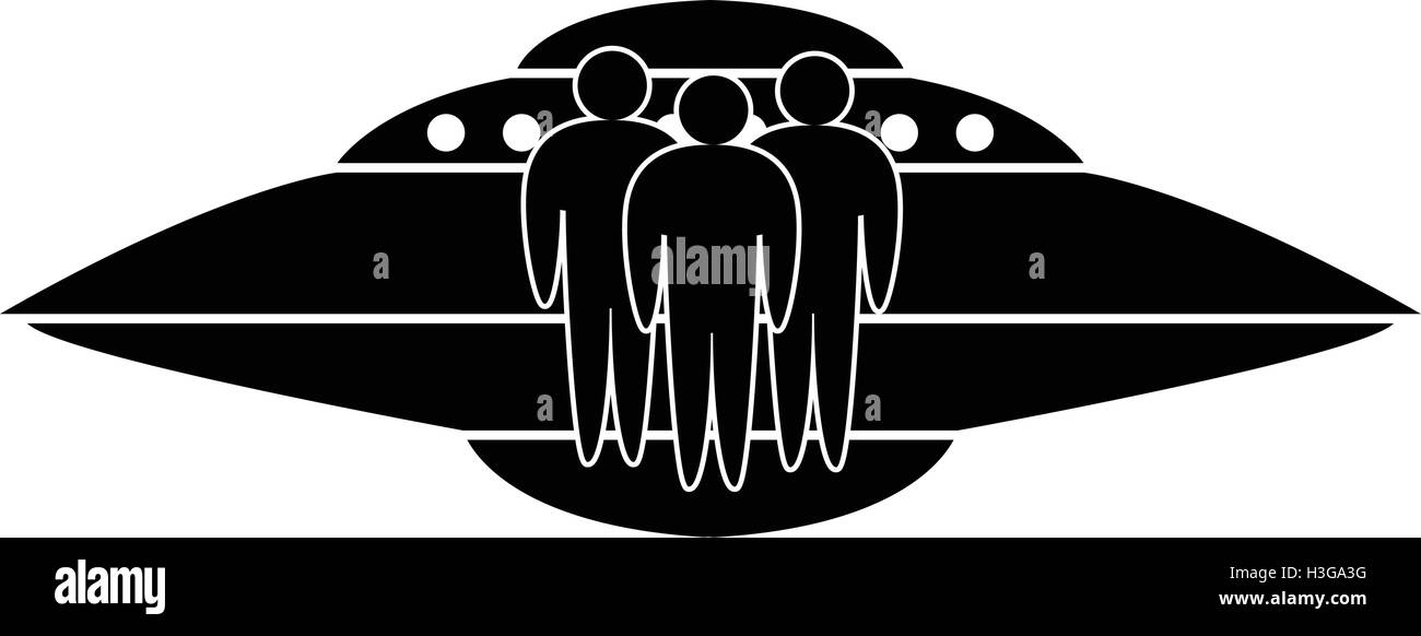 vector ufo spaceship and aliens Stock Vector Image & Art - Alamy